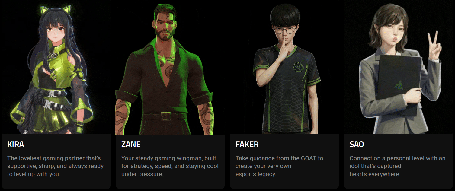 Γνωρίστε τα avatars της Razer: Kira, Zane, Sao και ο Faker στη CES 2026 ...